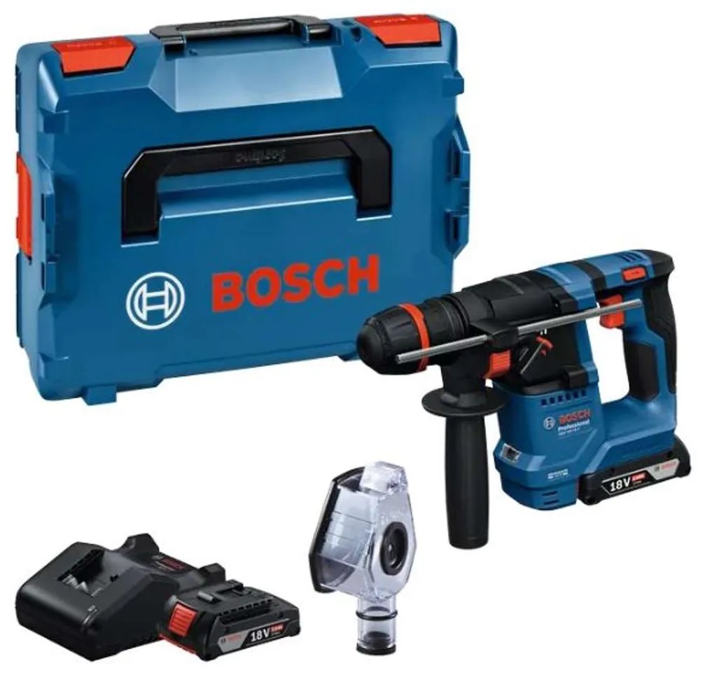 Bosch - 18V AKU vrtací kladivo GBH 18V-18 X, 2x aku 2,0 Ah Li-Ion, nabíječka 0611927101