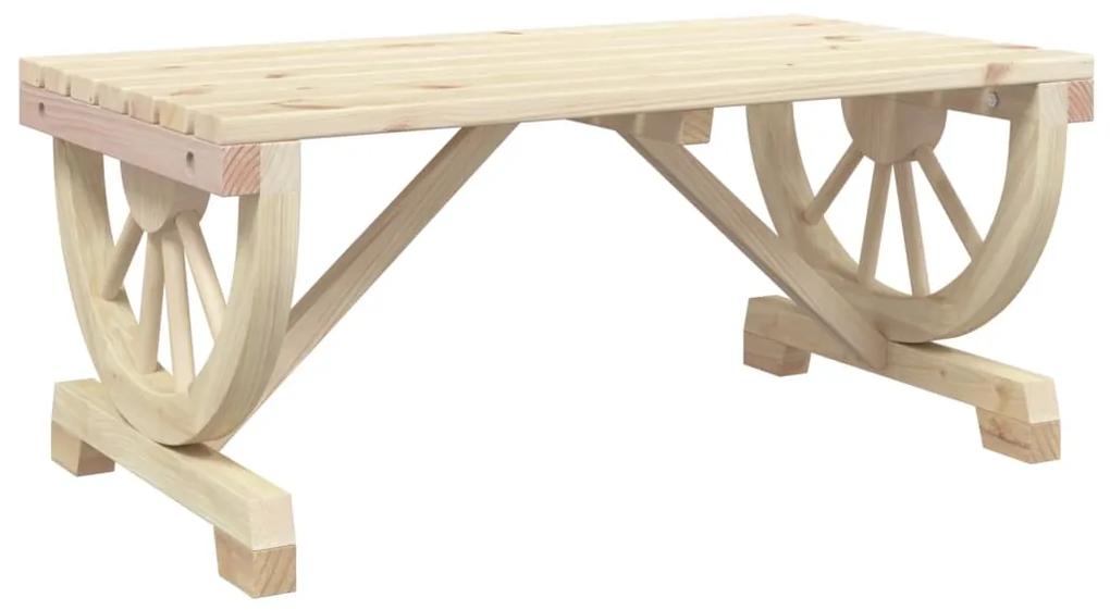 vidaXL Zahradní konferenční stolek 90x50x40 cm masivní jedlové dřevo