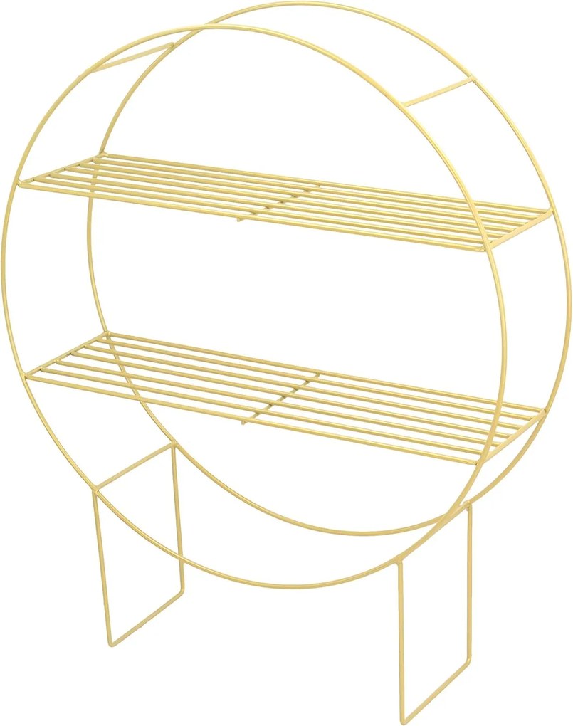 Stojan - polička Chicago gold výška 60,5cm