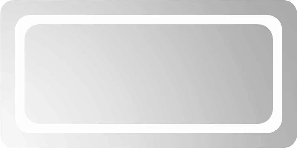 Koupelnové zrcadlo s LED osvětlením 80 x 40 cm 151785