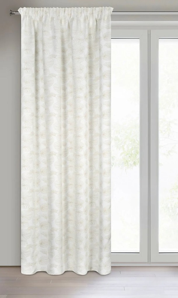 ZATEMŇOVACÍ ZÁVĚS NA PÁSCE MARIGOLD 140X300 CM LISTY