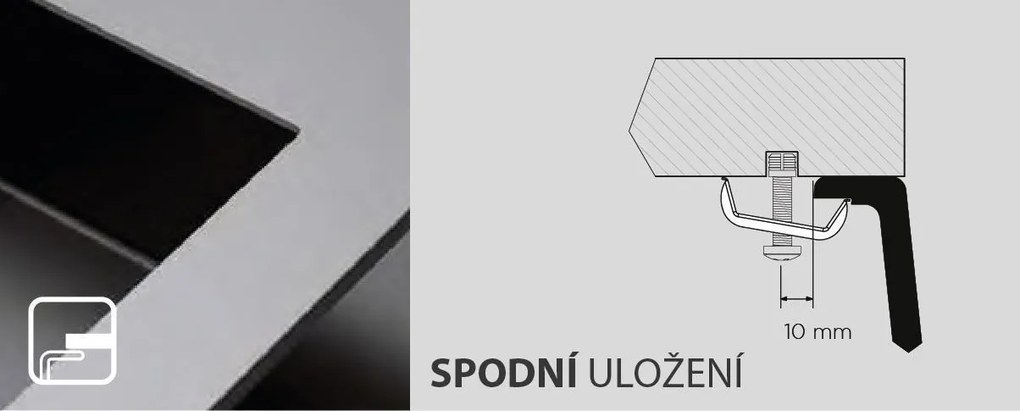 Schock Dřez TOLEDO D-100L Magma (spodní umístění)