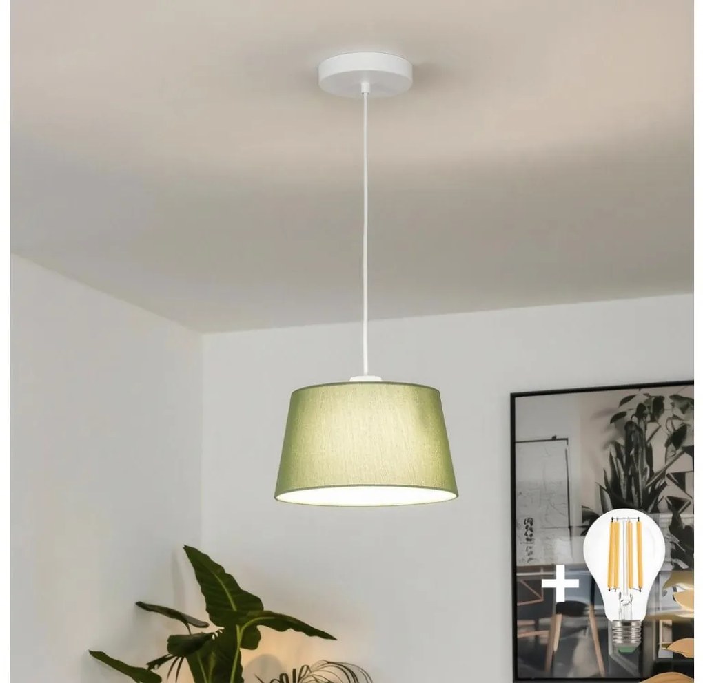 Brilagi - LED Lustr na lanku CERIA 1xE27/40W/230V pr. 25 cm zelená