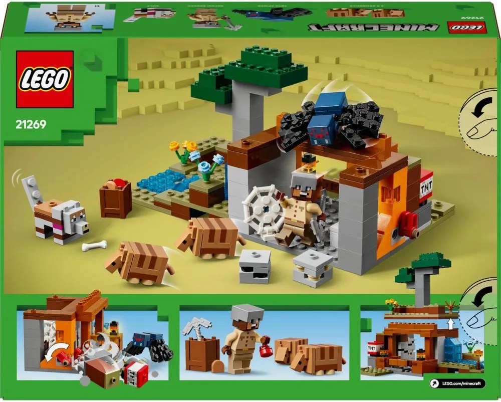 LEGO® Minecraft™ 21269 Výprava do dolu a pásovec
