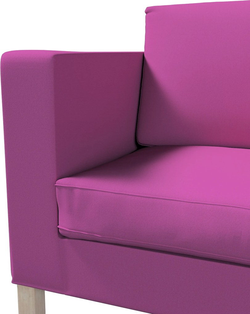 Potah na pohovku IKEA Karlanda rozkládací, krátký barva růžová látka pletený vzor