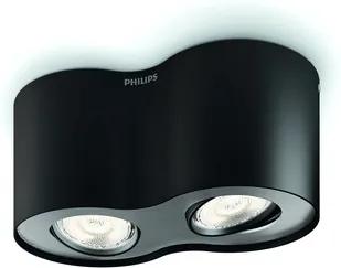 Philips 53302/30/16 Phase spot černá 2x4.5W SELV Stropní bodovky