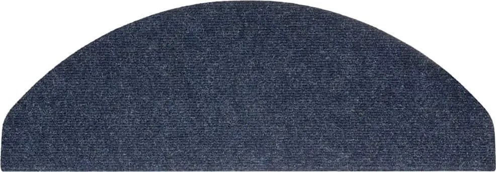 Samolepicí nášlapy na schody 15 ks 65x22,5x3,5 cm modré 136399
