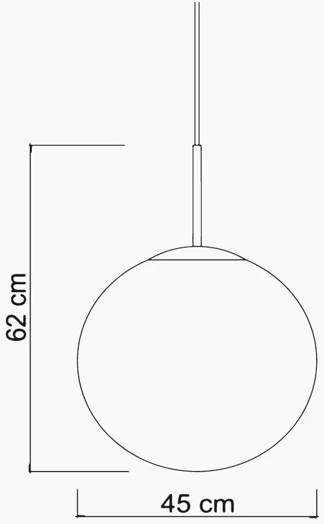 Sikrea 9375 Eva, moderní závěsné svítidlo z ručně foukaného petrolejového/bílého skla, 1xE27, Ø45cm