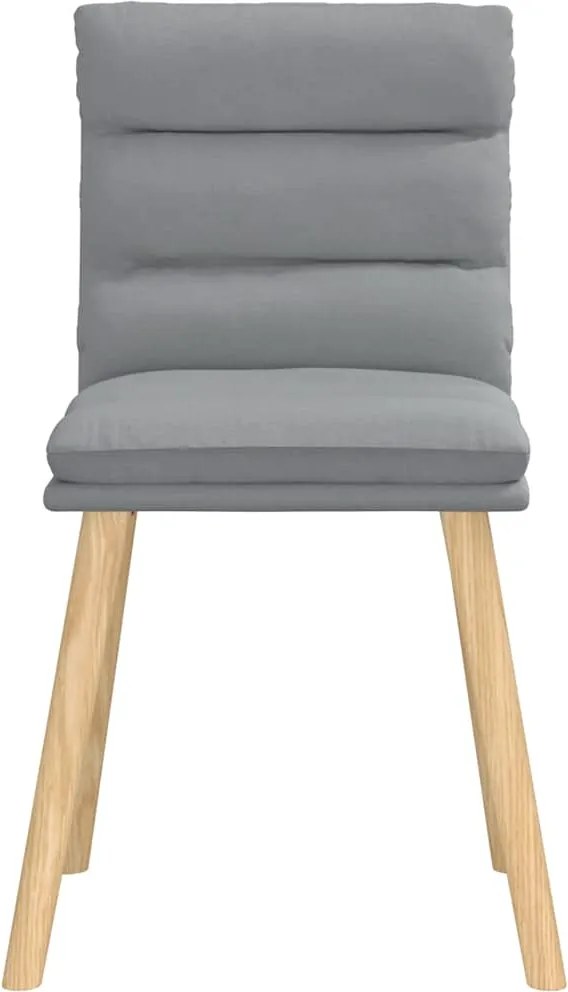 Jídelní židle 6 ks světle šedé textil 3315663