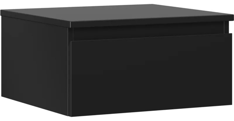 Mexen Orio koupelnová skříňka pod umyvadlo 50 cm s deskou, 1 zásuvka, černá matná - 91A10-05023-1-BFC71
