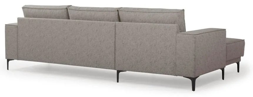 Taupe rohová pohovka (levý roh/s lenoškou) Copenhagen – Scandic