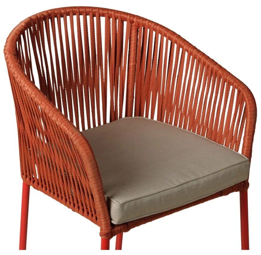 Bonami Sada 2 červených zahradních židlí Selection Trapani 2. jakost