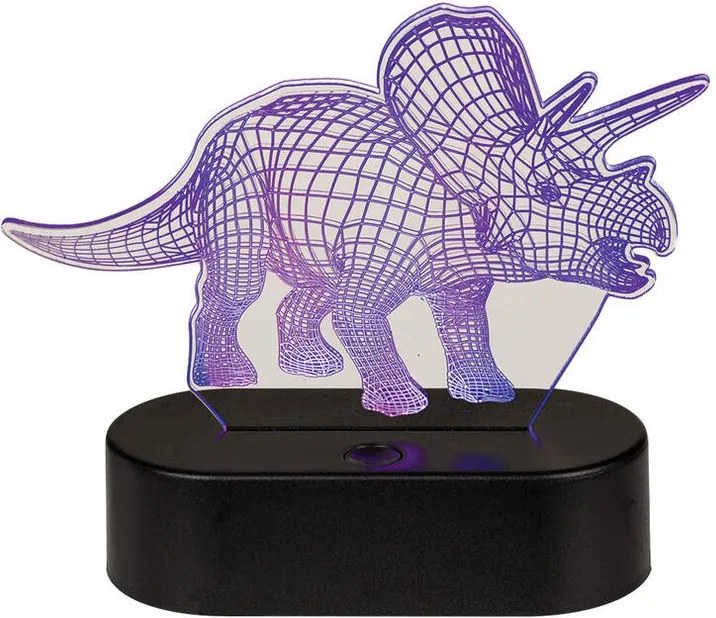 Dětská lampička 3D TRICERATOPS