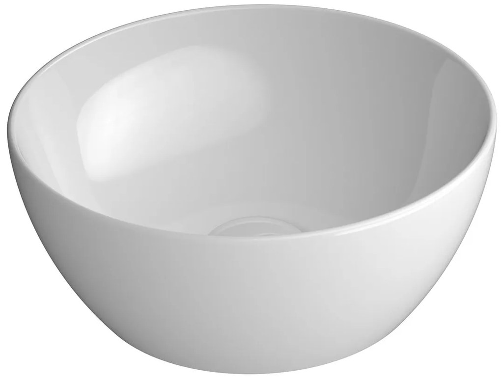 GSI GSI, PURA keramické umyvadlo na desku, průměr 32cm, bílá ExtraGlaze, 885411