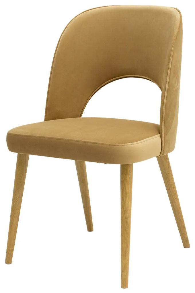 Bradop Židle celočalouněná TEA dubová Z223 | Látka: 130 - Monolith-130,Provedení: L - Olše