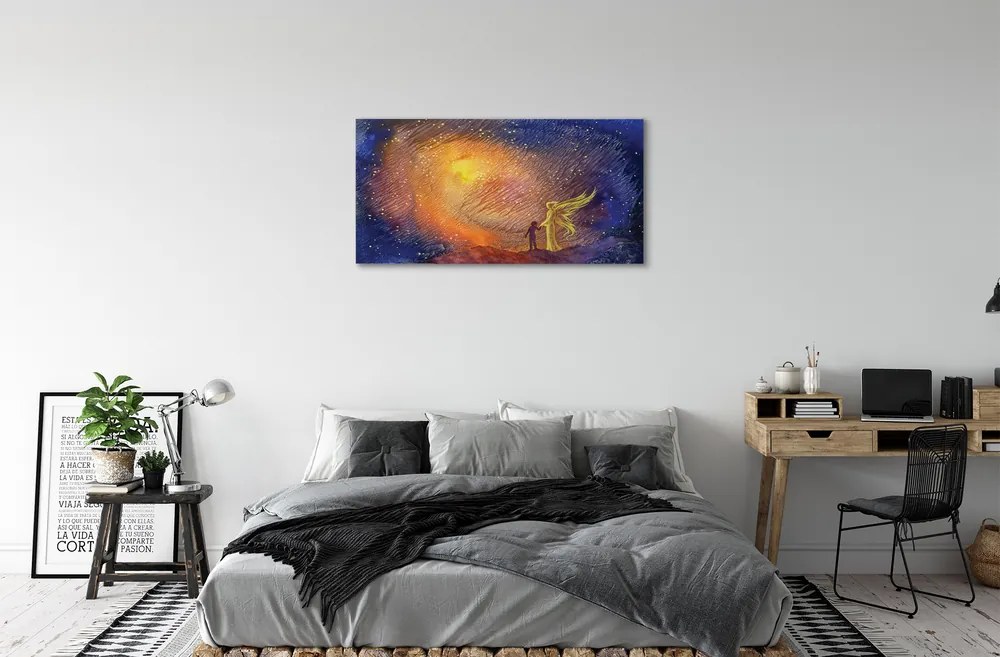 Obrazy na plátně man sky 120x60 cm