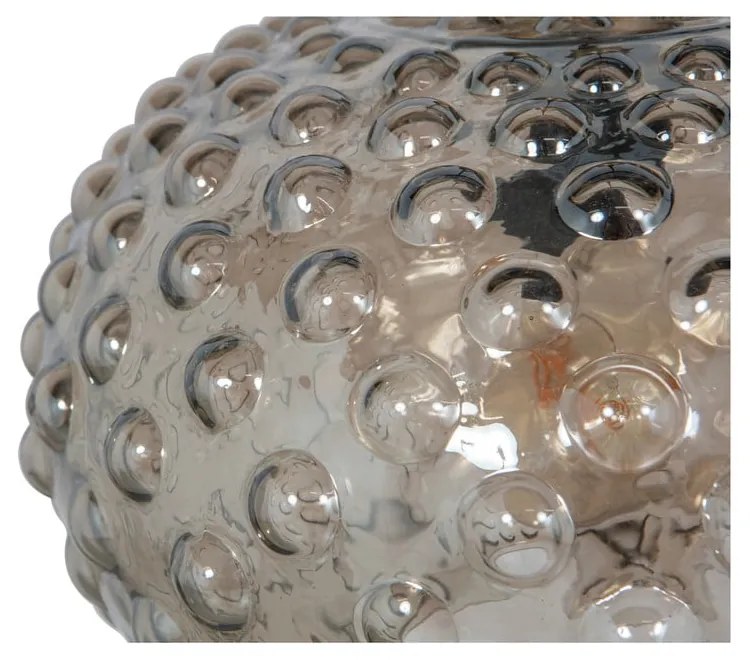 Béžová stolní lampa se skleněným stínidlem (výška 20 cm) Soap – BePureHome