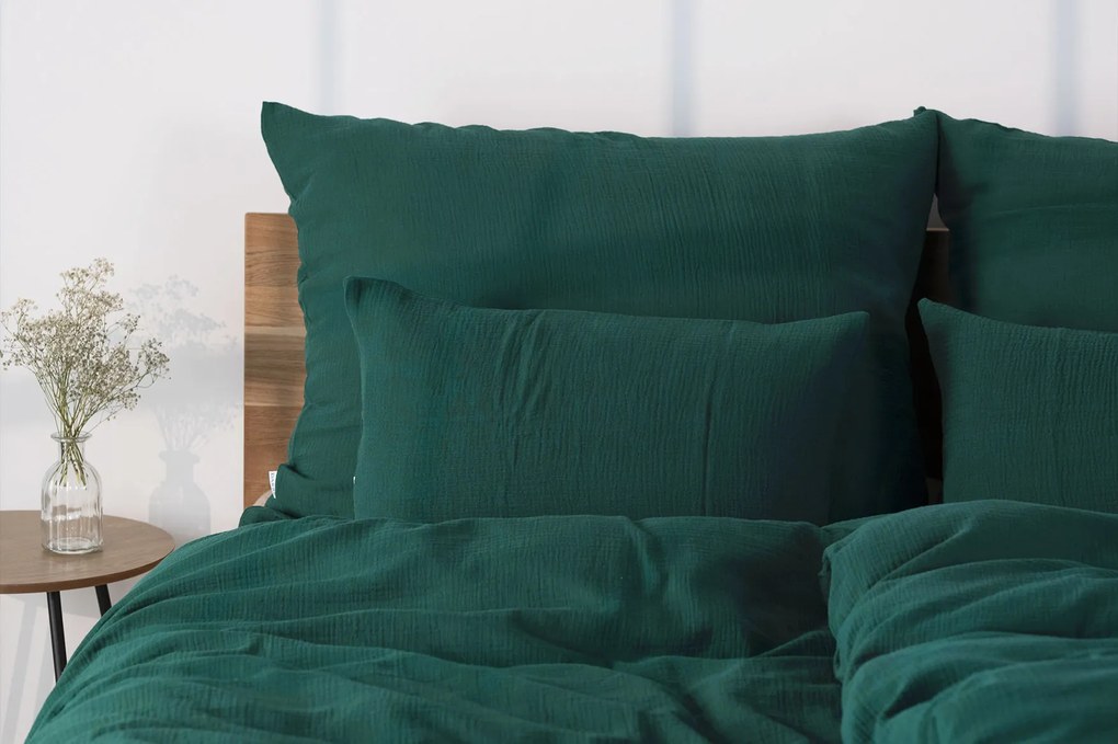 Celoroční mušelínové povlečení Ocean - GOTS Velikost: 220 x 200 + 2 x 70 x 90