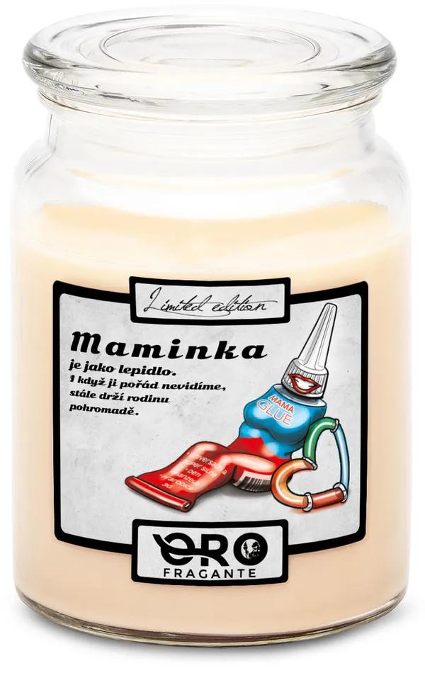 Svíčka Maminka jako lepidlo (Vůně svíčky: Vanilka)