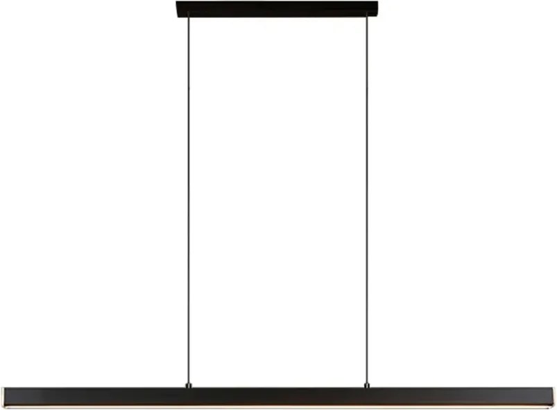 Toolight Toolight, LED stropní svítidlo 100cm, 15W, APP1448-CP, černá matná, OSW-03900