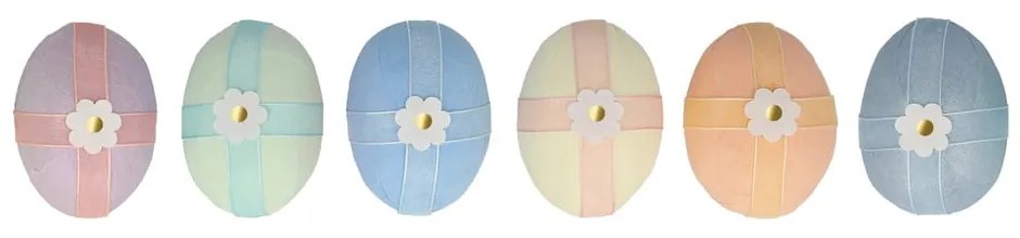 Velikonoční dekorace v sadě 6 ks Surprise Eggs – Meri Meri