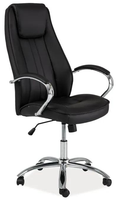 SIGNAL Kancelářská židle - Q-036, ekokůže, černá