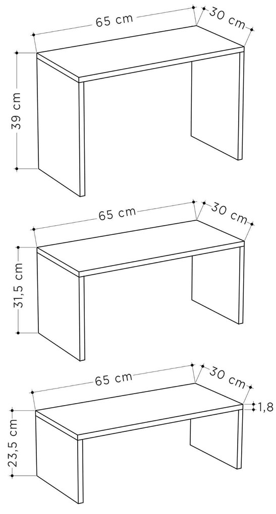 KALLIOPE, konferenční stolek, dub / bílý