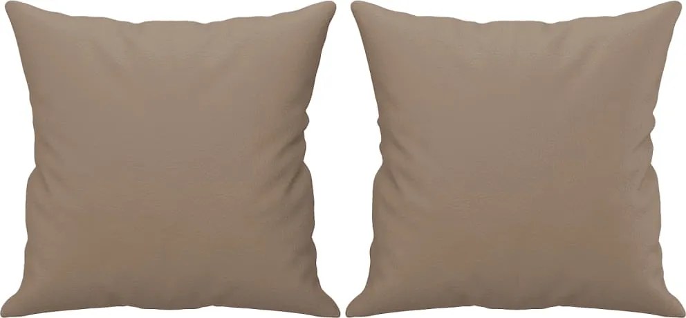 2místná pohovka s polštáři cappuccino 140 cm umělá kůže 3200870
