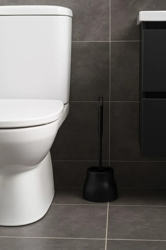 WC kartáč Lava, černá