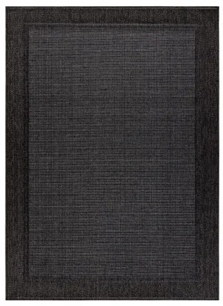 koberec TIMO 5000 SISAL venkovní rám černý velikost 180x270 cm | krásné koberce cz