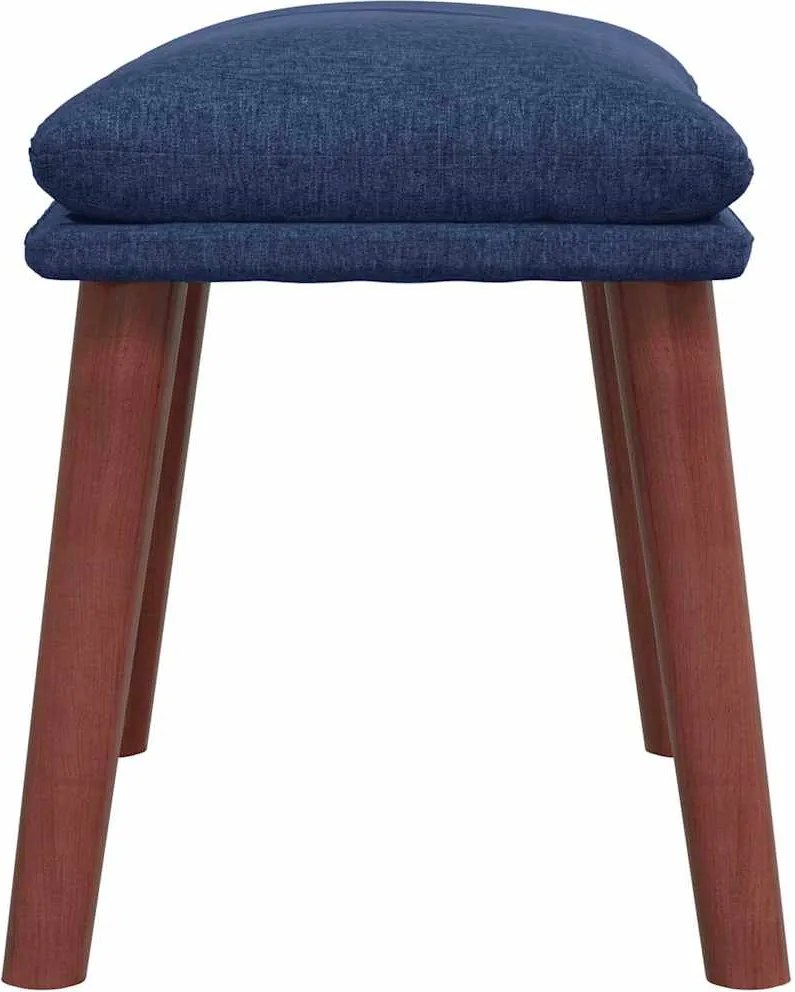Podnožka modrá 45 x 29,5 x 35 cm textil 341461