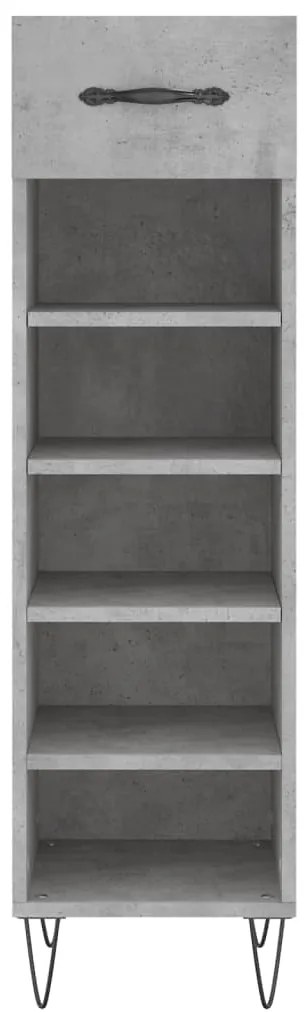 Botník betonově šedý 30 x 35 x 105 cm kompozitní dřevo - Default Title