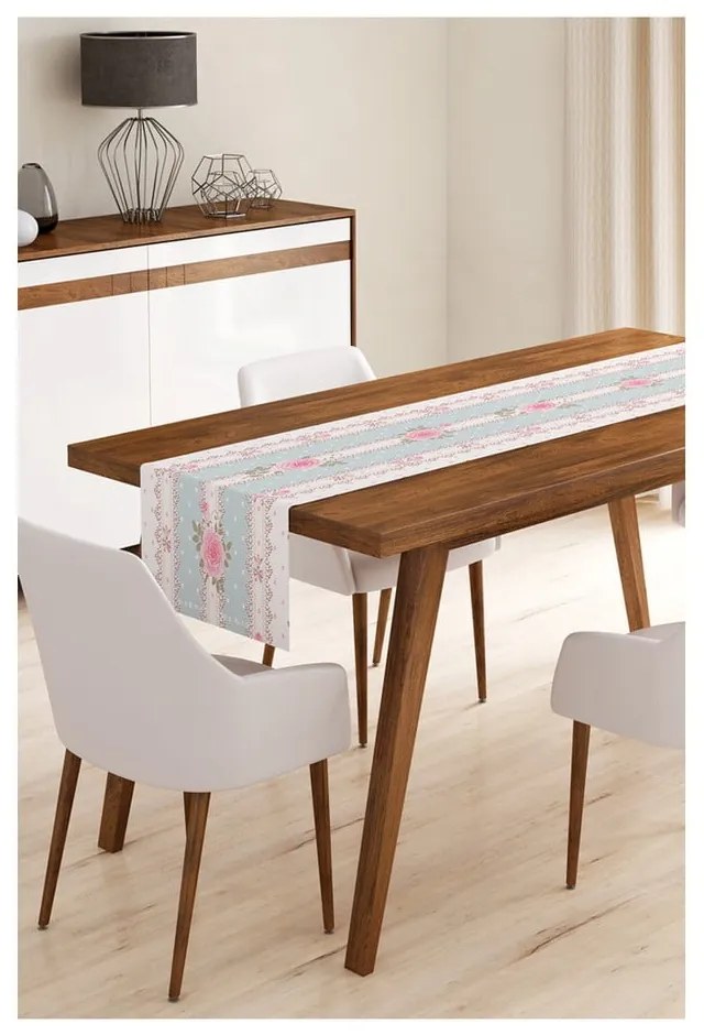 Běhoun na stůl z mikrovlákna Minimalist Cushion Covers Romantic, 45 x 140 cm