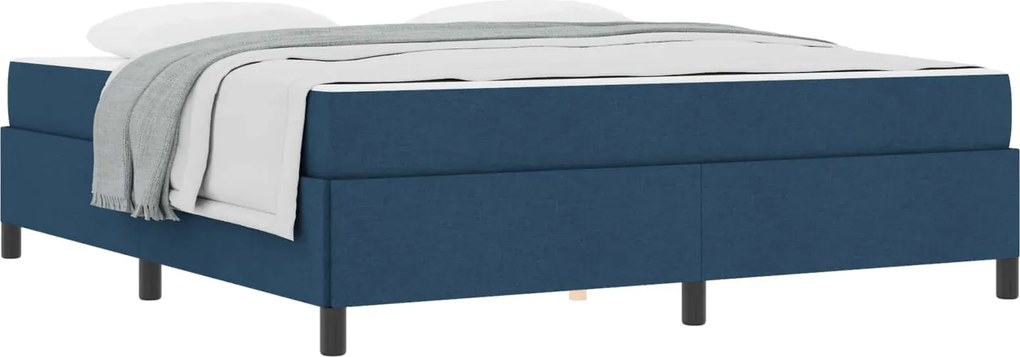 Postel s boxspringem Modrá 180 x 200 cm textil 3398884