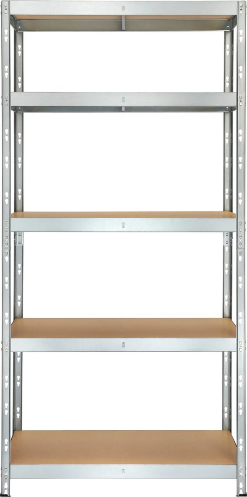 Parkside® Vysokozátěžový regál s 5 policemi Rivet, 180 x 90 x 40 cm