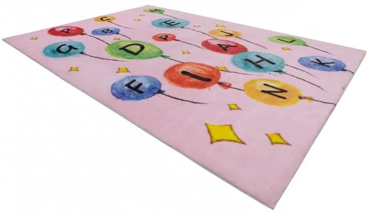 Dětský koberec BALLOONS růžový
