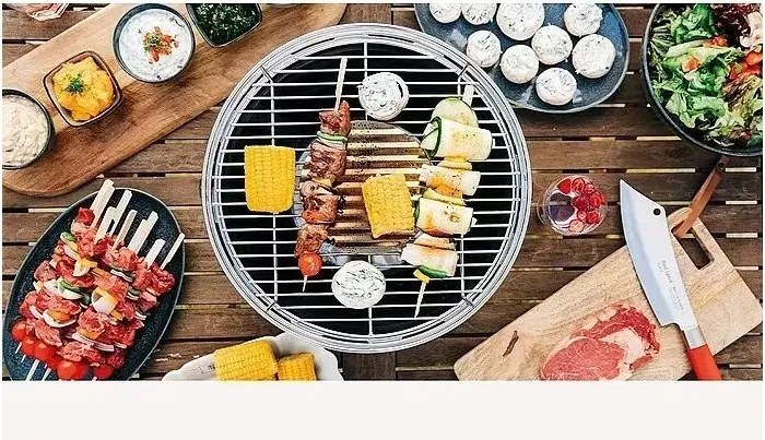 Gril na dřevěné uhlí/přenosný ø 43,5 cm XL – LotusGrill