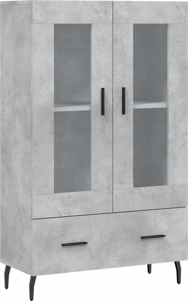 vidaXL Skříň highboard 69,5 x 31 x 115 cm kompozitní dřevo [828320] Barva: Bílá