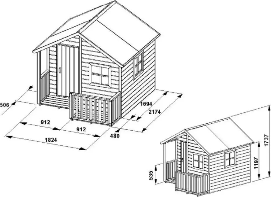 Marimex | Dětský dřevěný domeček Marimex Chalupa | 11640425