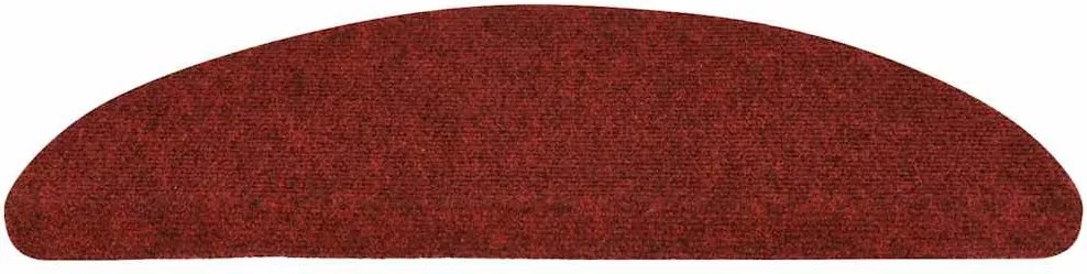 Samolepicí nášlapy na schody 15 ks 56x17x3 cm červené 136392