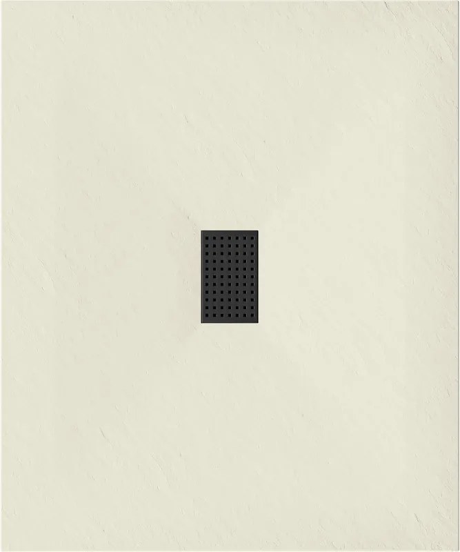 Mexen Hugo, obdélníková sprchová vanička, SMC, 120x100cm, béžová, černá krytka, 42691012-B