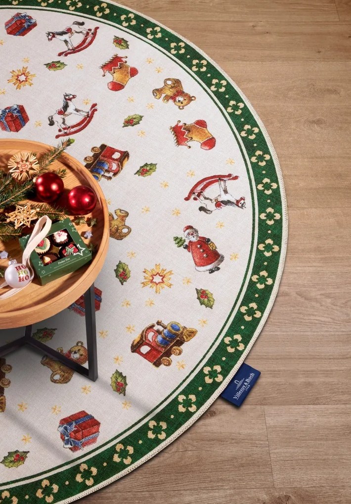 Villeroy & Boch Kusový koberec Toy's delight s potiskem 106193 Green, Multicolor kruh, 150x150 (průměr) kruh, zelená, obývací pokoj