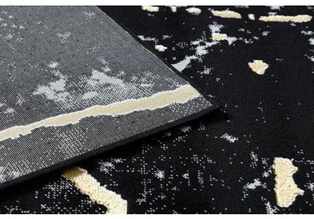 Dywany Luszczow Kusový koberec GLOSS 410A 86 Mramor, kámen, černý / zlato Rozměr koberce: 240 x 330 cm