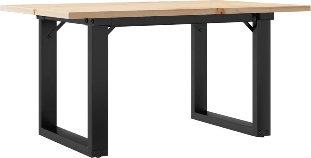 Konferenční stolek s O rámem 80x50x40 cm borové dřevo a ocel 3282662