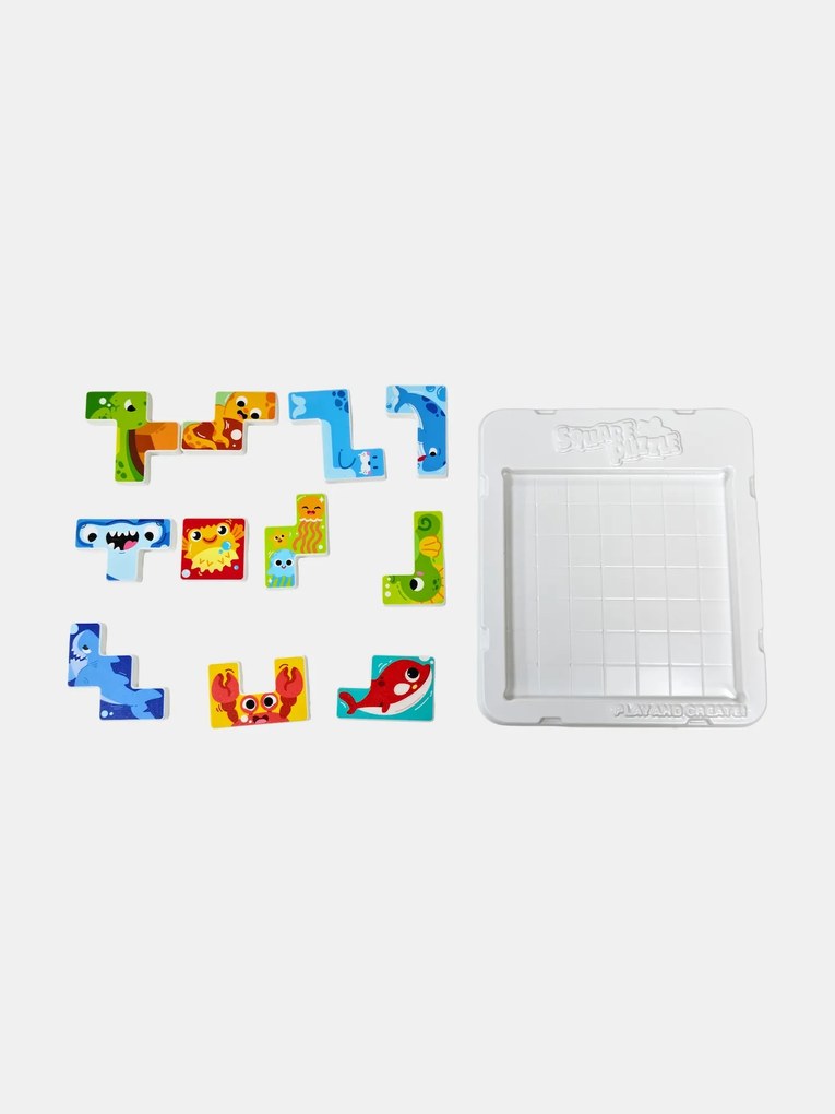 Sinsay - Puzzle se základní deskou a motivem vodních zvířat - modrá