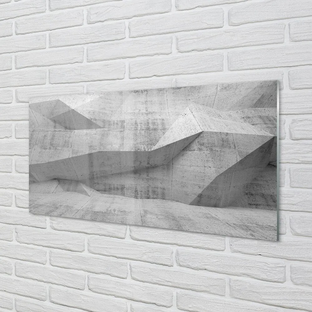 Obraz na skle Kámen abstrakce beton 125x50 cm