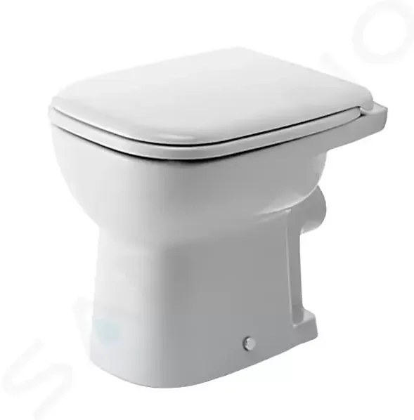 DURAVIT - D-Code Stojící WC, zadní odpad, ploché splachování, s HygieneGlaze, alpská bílá (21090920002)