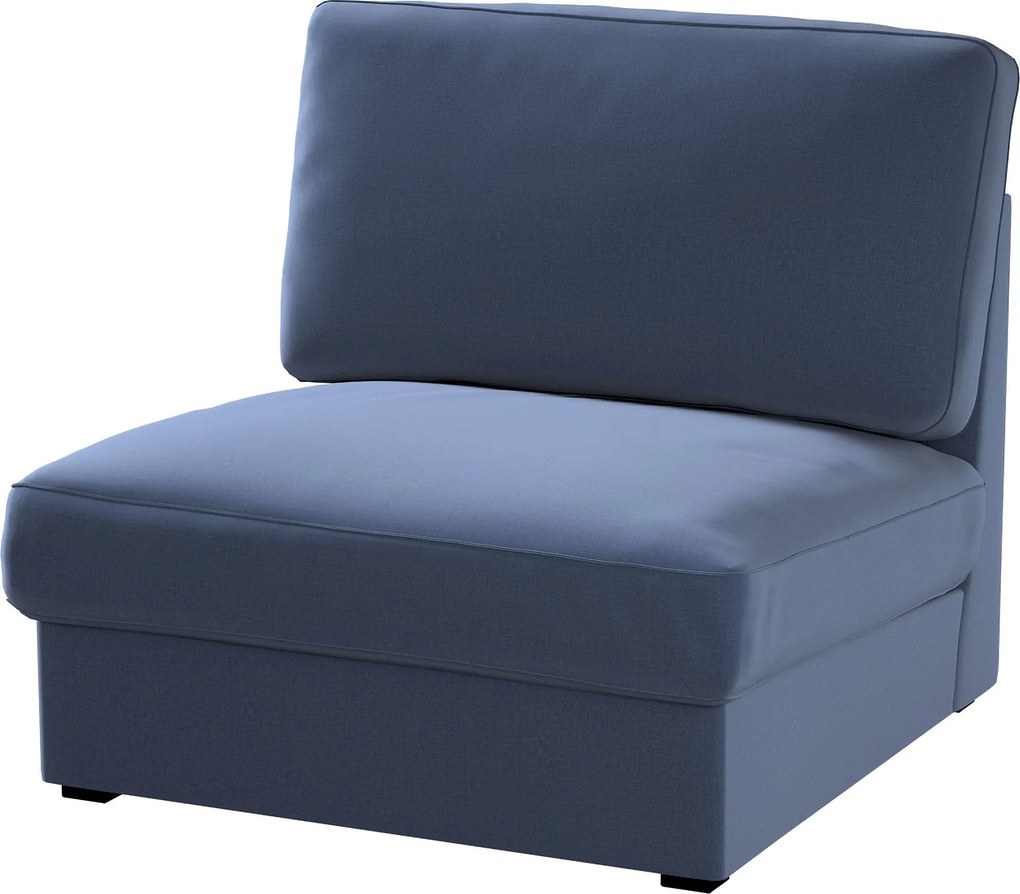 Potah na neskládací křeslo IKEA Kivik barva tmavě modrá látka sametová