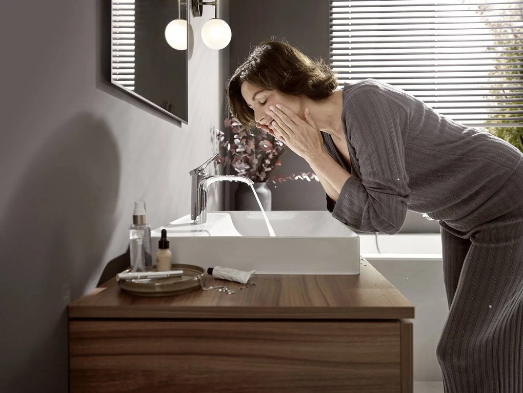 Hansgrohe Vivenis, umyvadlová baterie 110, s výpustí, EcoSmart, chromová, 75020000