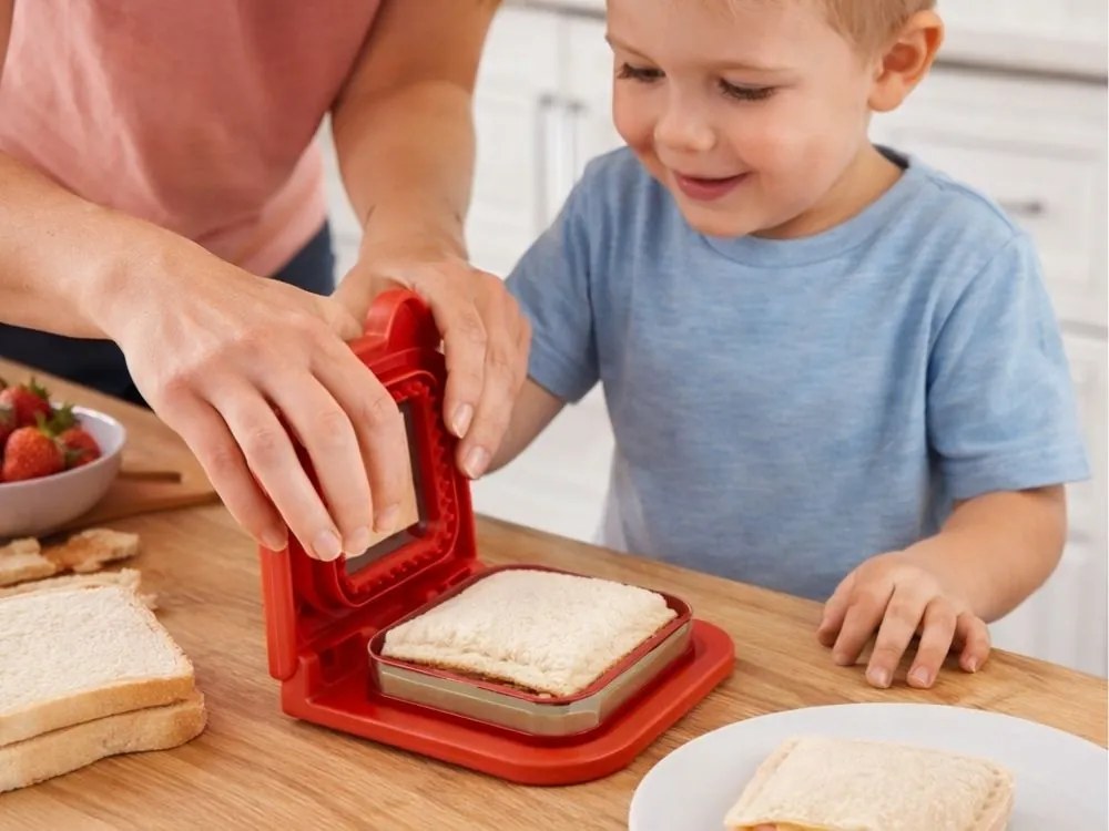 Verk Group VYŘEZÁVAČ NA SENDVIČE A TOASTY, VYŘEZÁVAČ, FORMA, ZVAŘOVAČ CHLEBA PRO DĚTI